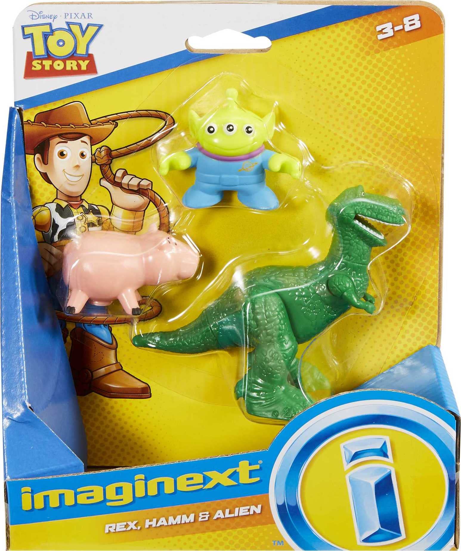 Mua Disney Pixar Toy Story Preschool Toys Imaginext Rex Hamm & Alien ...