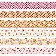 Amazon.com: 82ft Boho Bulletin Board Borders,Retro Groovy Scalloped ...