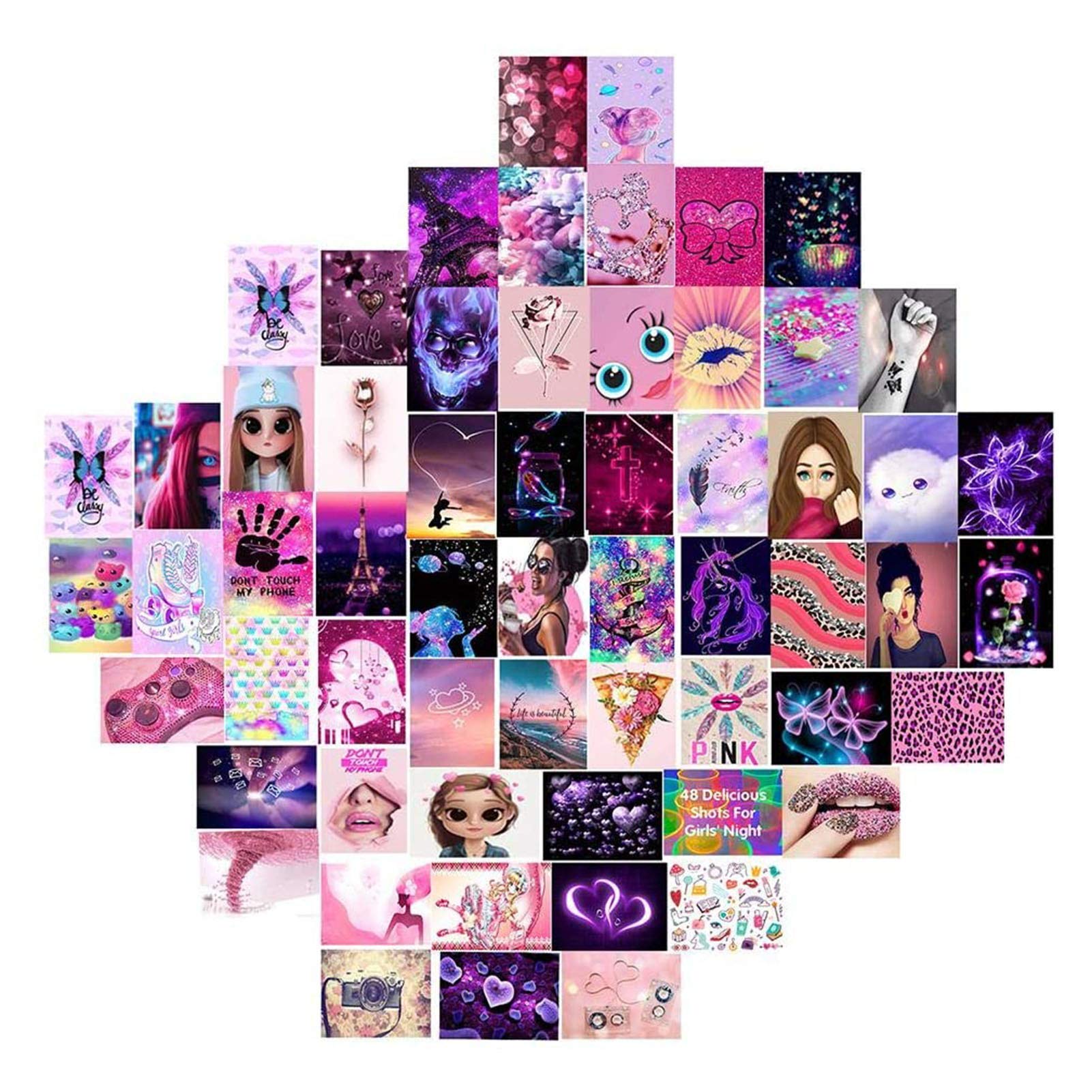 Buy Wall Collage Kit Aesthetic Pictures, 60 Pieces 4x6 Inch Diy Photo ...