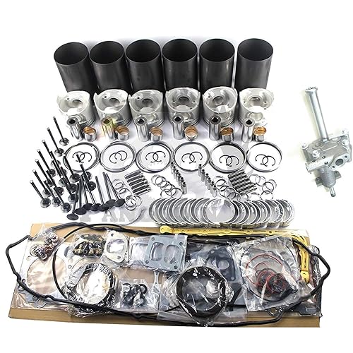 PANGOLIN 6BG1 6BG1T Engine Rebuild Kit + 1 PC Oil Pump for TCM Forklift ...