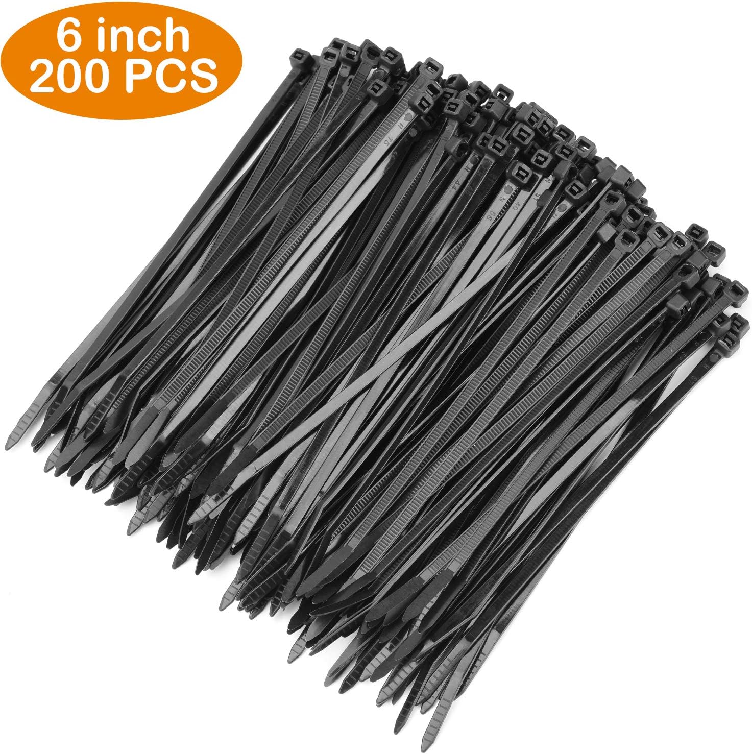 Amazon.com: OneLeaf Cable Ties 6 Inch Heavy Duty Zip Ties with 40 ...