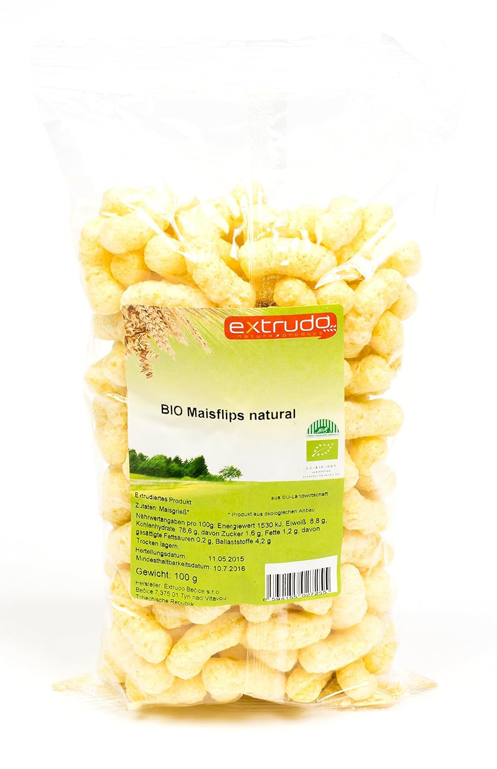 EXTRUDO BIO Maisflips natural, 6er Pack (6 x 100 g): Amazon.de ...