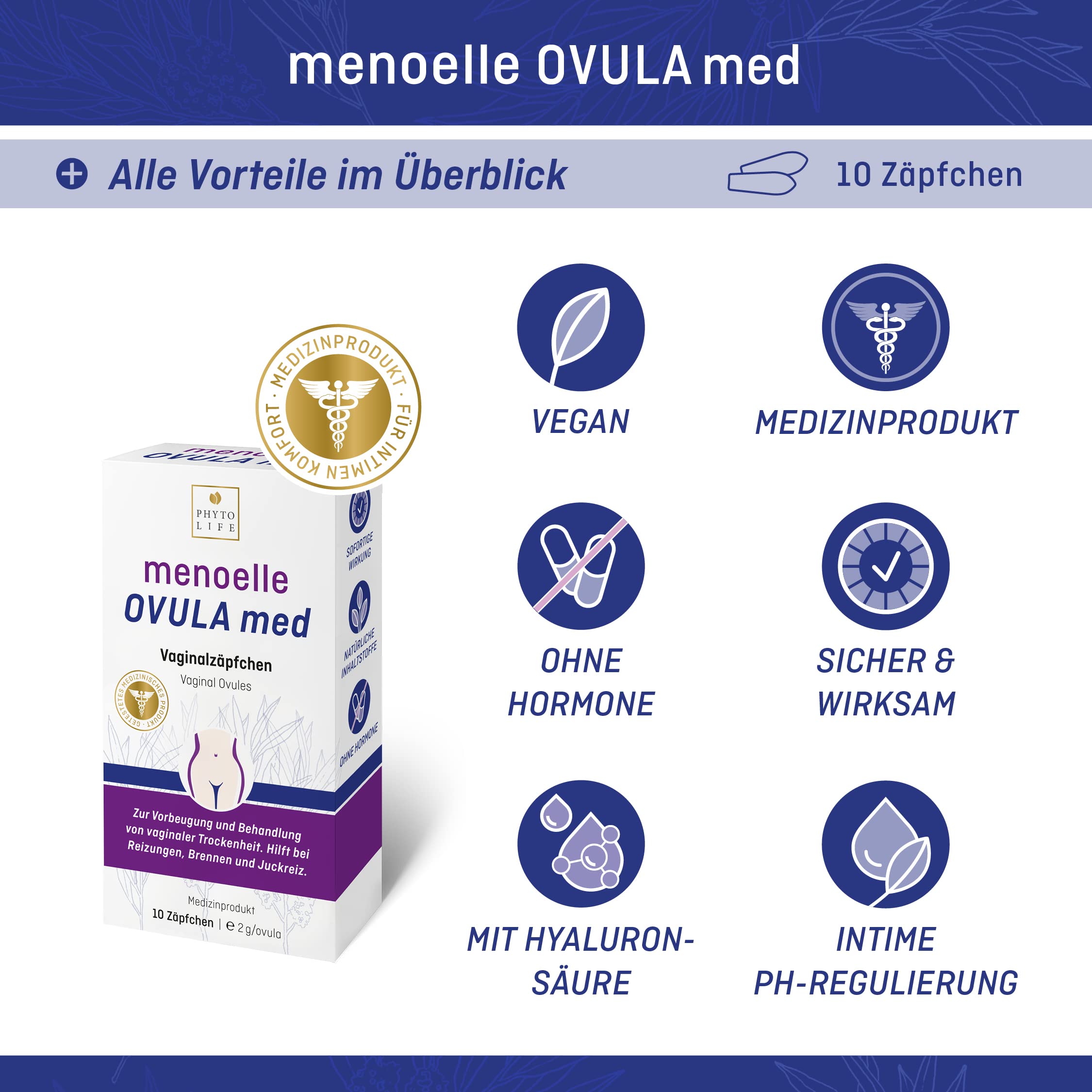 Mua menoelle® OVULA med - Vaginal Suppositories for Bacterial Vaginosis ...