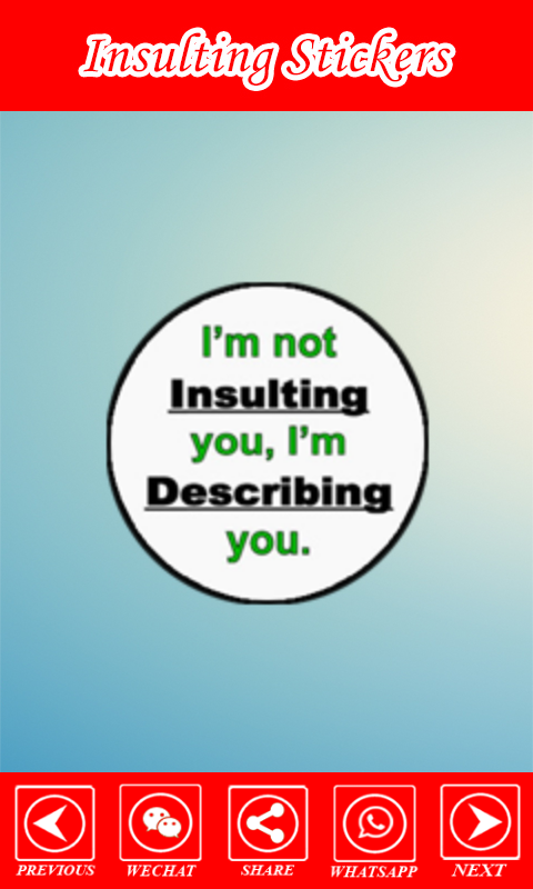 Insulting Chatting Stickers:Amazon.com:Appstore for Android