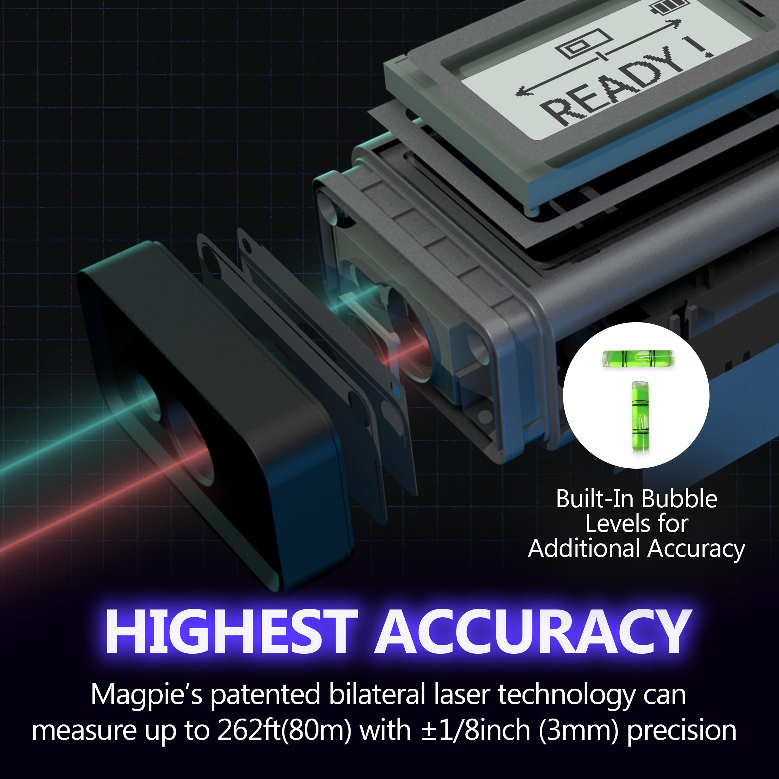 Mua The First Bilateral Laser Measurement Tool - MAGPIE VH-80, 262ft ...