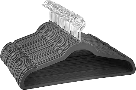 Zober Premium Quality Space Saving Velvet Hangers Strong and Durable ...