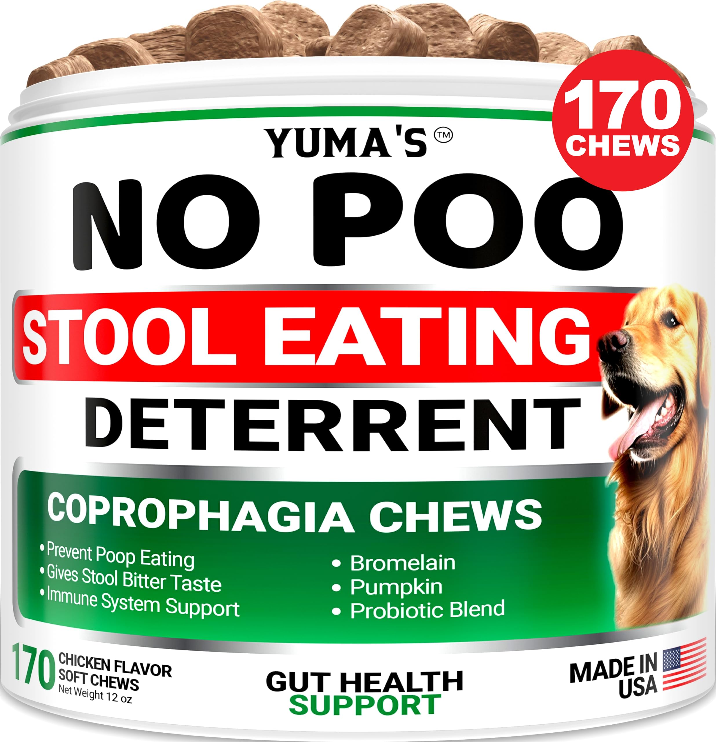 Mua No Poo Chews for Dogs - 170 Ct - Coprophagia No Poop Eating ...