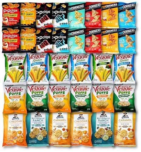 Chips Snack Pack | Popchips, Popcorners, Quaker, and Garden Veggie | 34 ...