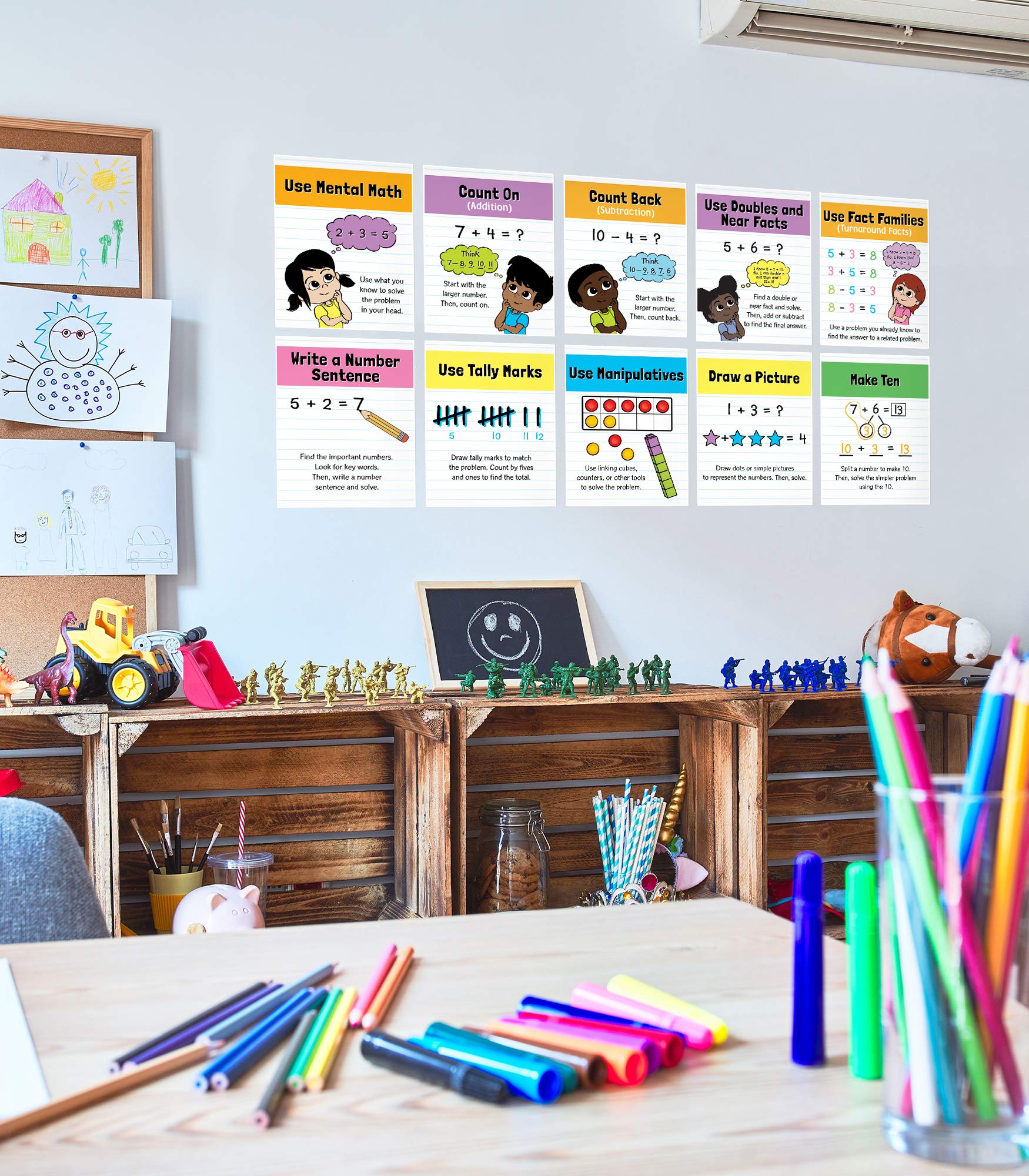 Mua Carson Dellosa Math Strategies Posters, 8.5" x 11" Math Posters for ...