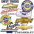 Amazon.com: Chevrolet Chevy Branding Large Deluxe Stickers Variety Pack ...