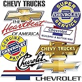Amazon.com: Chevrolet Branding 100ct Vinyl Large Deluxe Stickers ...