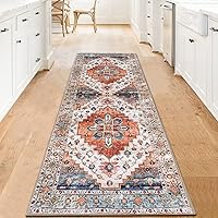 SHACOS Hallway Runner Rug 2x6 Medallion Rug Runner Faux Wool Soft ...
