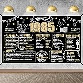 Amazon.com: DARUNAXY 40th Birthday Party Decorations, Vintage Back in ...