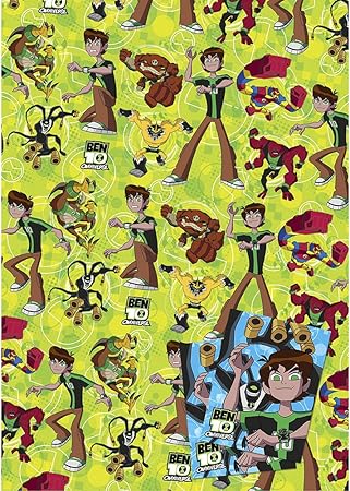 Ben 10 2X Gift Wrap Sheets and 2X Gift Tags: Amazon.co.uk: Office Products