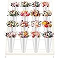 Amazon.com: Sunnychicc 16 Pcs Plastic Flower Buckets Bulk 14.5 Inch H 8 ...