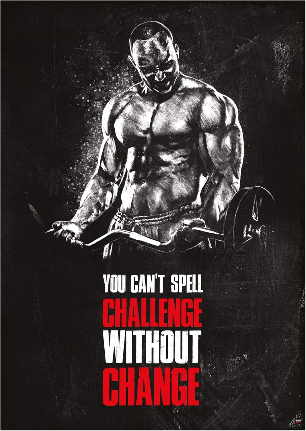 Great Art Motivational Workout Poster 24.4 x 16.5 in (59.4 x 42 cm ...
