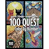 Amazon.com: 100 QUEST Color By Number: Squares + Triangles + Hexagons ...