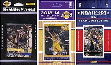 Amazon.com : NBA Los Angeles Lakers 3 Different Licensed Trading Card ...