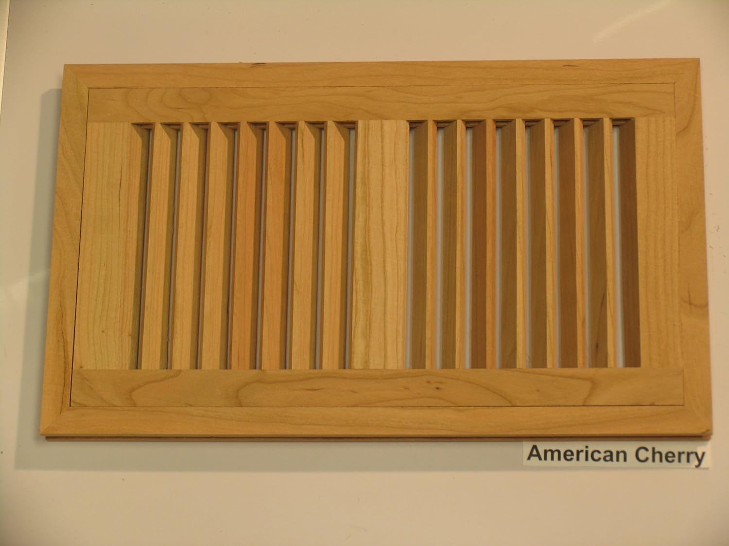 6" x 12 Hi-Output American Cherry Flush Unfinished Wood Heat Register ...