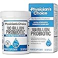 Amazon.com: Physician's CHOICE 100 Billion Advanced Probiotic - 16 Strains + Organic Prebiotics ...