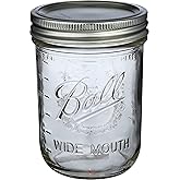 Amazon.com: Ball Wide Mouth Quart 32-Ounces Glass Mason Jar with Lid ...