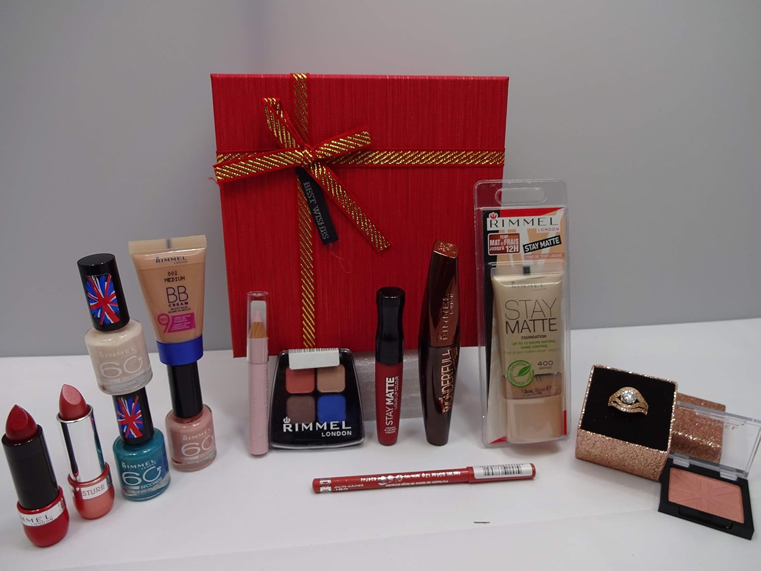 Rimmel London Luxury Make Up Beauty Box Gift Set + Crystal Ring + Free ...