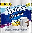 Amazon.com: Charmin Ultra Soft Toilet Paper 12 Mega Rolls = 48 Regular ...