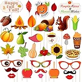 Amazon.com: KatchOn, Happy Fall Photo Booth Props - Pack of 36 | Fall ...