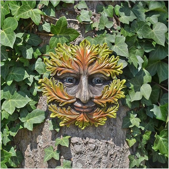 Tree Ent Face Wall Plaque AUTUMN COVER Large Garden, Greenman ...