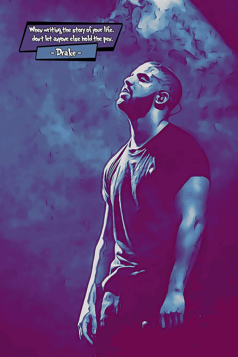 Drake Comic Icons Art Print | 4 Formats - Poster, Canvas, Foamboard ...