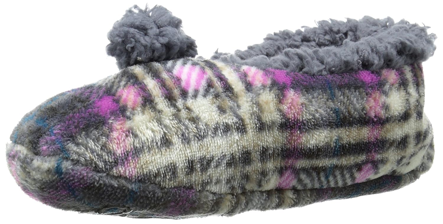 Buy Cuddl Duds Women's Cuddle Slipper Socks Mule, Plaid, Small/5/6 M US ...