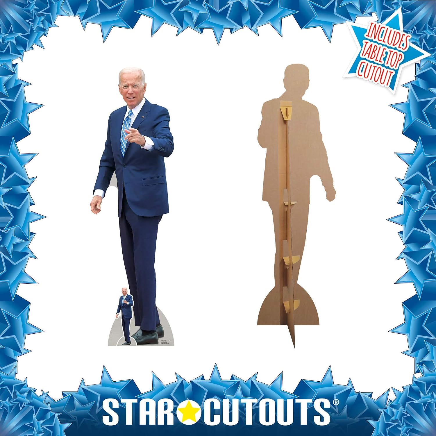 Star Cutouts Ltd SC1654 Joe Biden President Lifesize Cardboard Free ...
