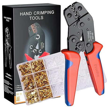 Mua Crimping pliers female disconnect set, Preciva Crimping Tool with ...