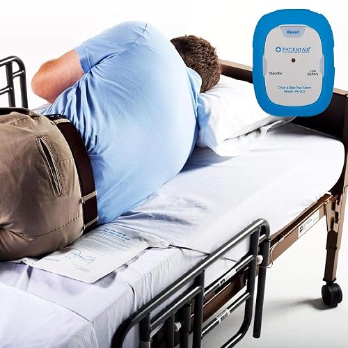 Patient Aid Bed Alarm with 10" x 30" Motion Sensor Pad and Wired Device ...