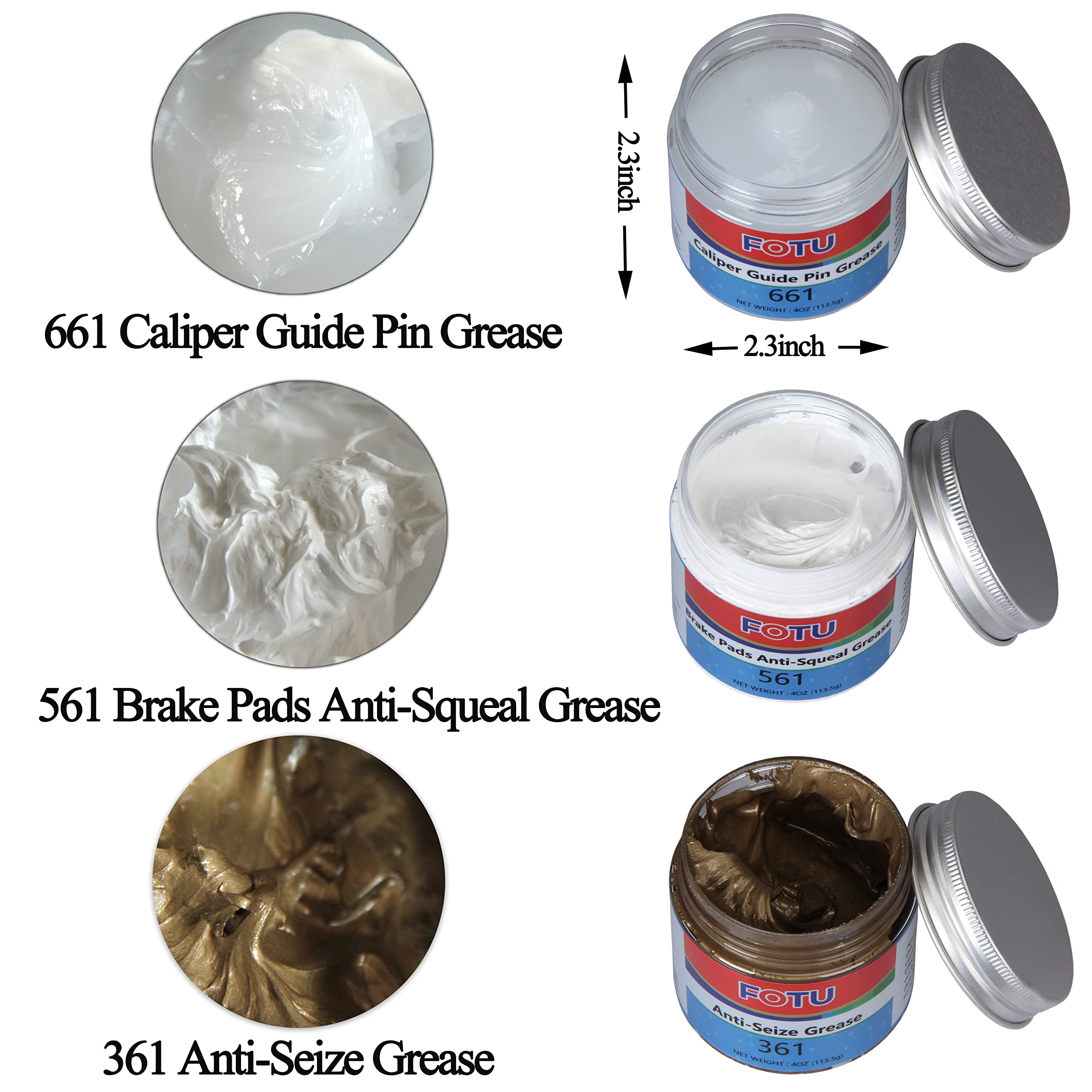 Mua FOTU 661 Guide Pin Grease for Brake Caliper, 561 Anti-Squeal for ...