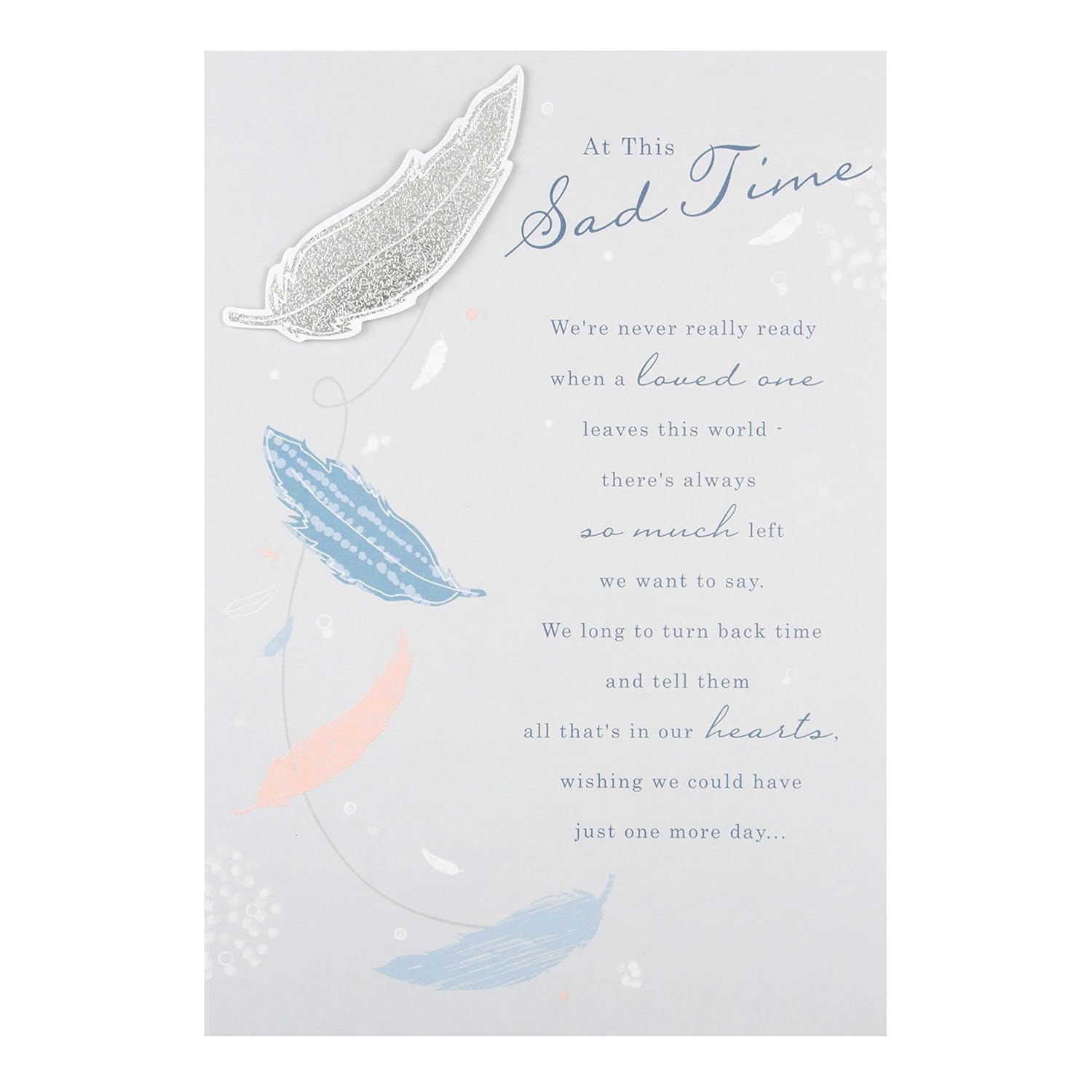 Hallmark Sympathy Card "At This Sad Time" - Medium [Old Model]: Amazon ...