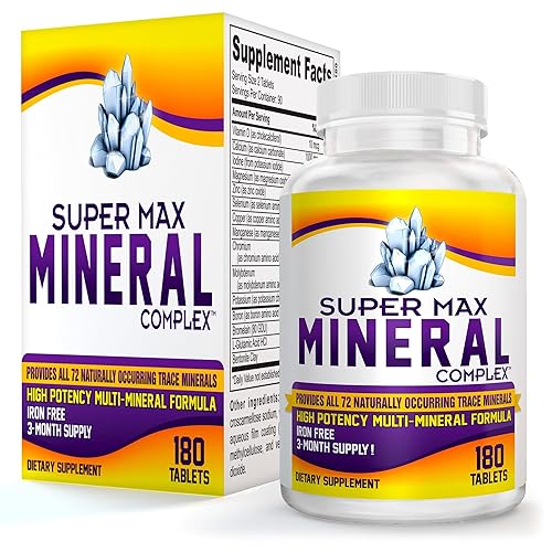 3-Month Multimineral Supplement (Iron Free) with 72 Trace Minerals ...