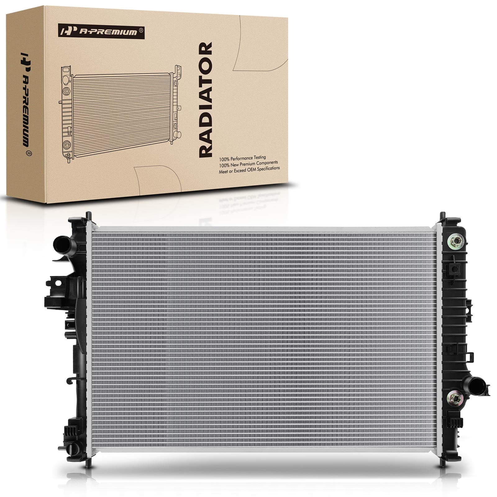 A-Premium Engine Coolant Radiator Assembly with Transmission Oil Cooler ...