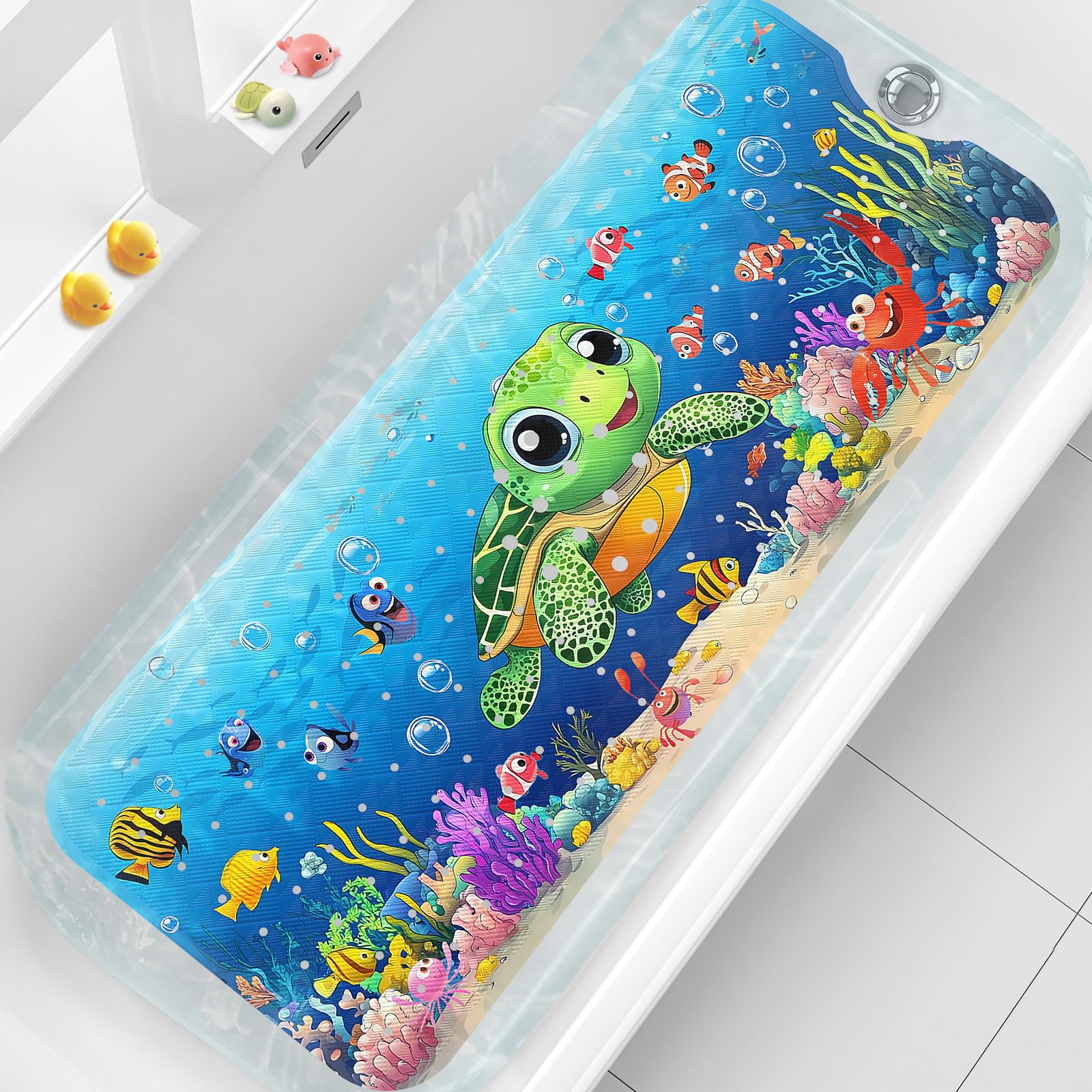 XIYUNTE Baby Bath Mat for Tub Non Slip Kids Bath Mat - 40''x16'' Extra ...
