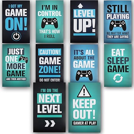 Amazon.com: Video Game Posters in 10 Designs (11 x 17 Inches, 10 Pack ...