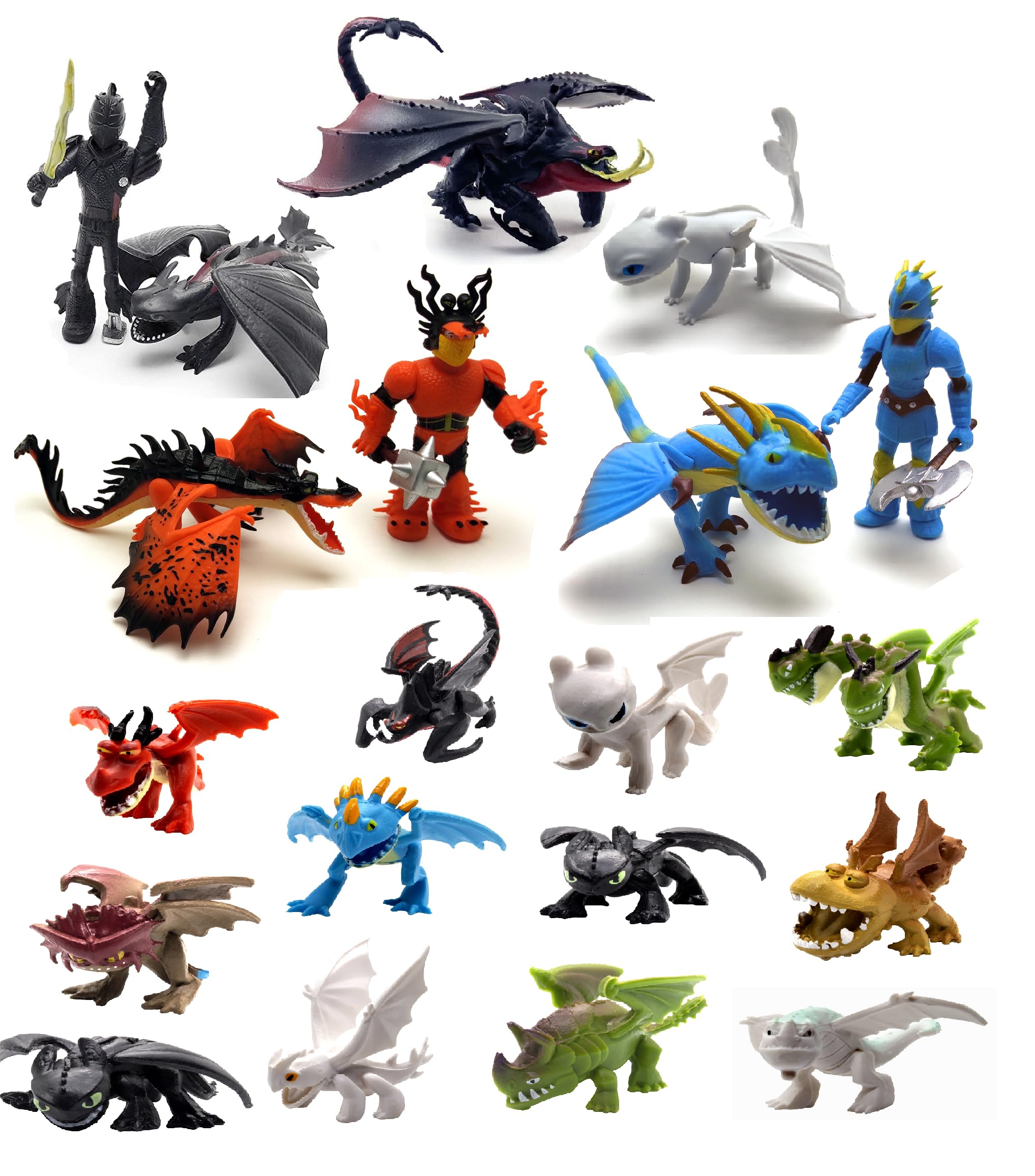 Mua Dragons & Vikings httyd | Set of 20 pcs | Light Fury, Night Fury ...