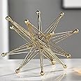 Amazon.com: Oligsky Gold Abstract Star Decoration, 9" H Table 3D ...