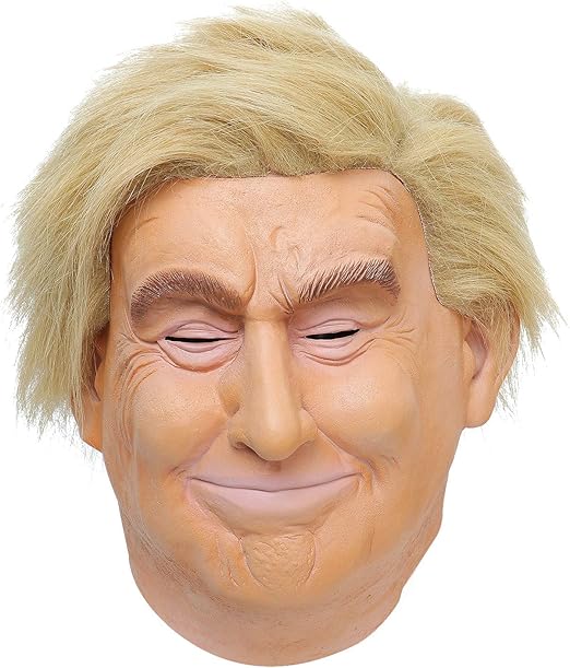 Amazon.com: Halloween Mask Realistic Donald Trump Mask President Head ...