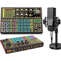 Amazon.com: K300 Podcast Equipment Bundle, With Podcast Condenser Microphone, Voice Changer ...