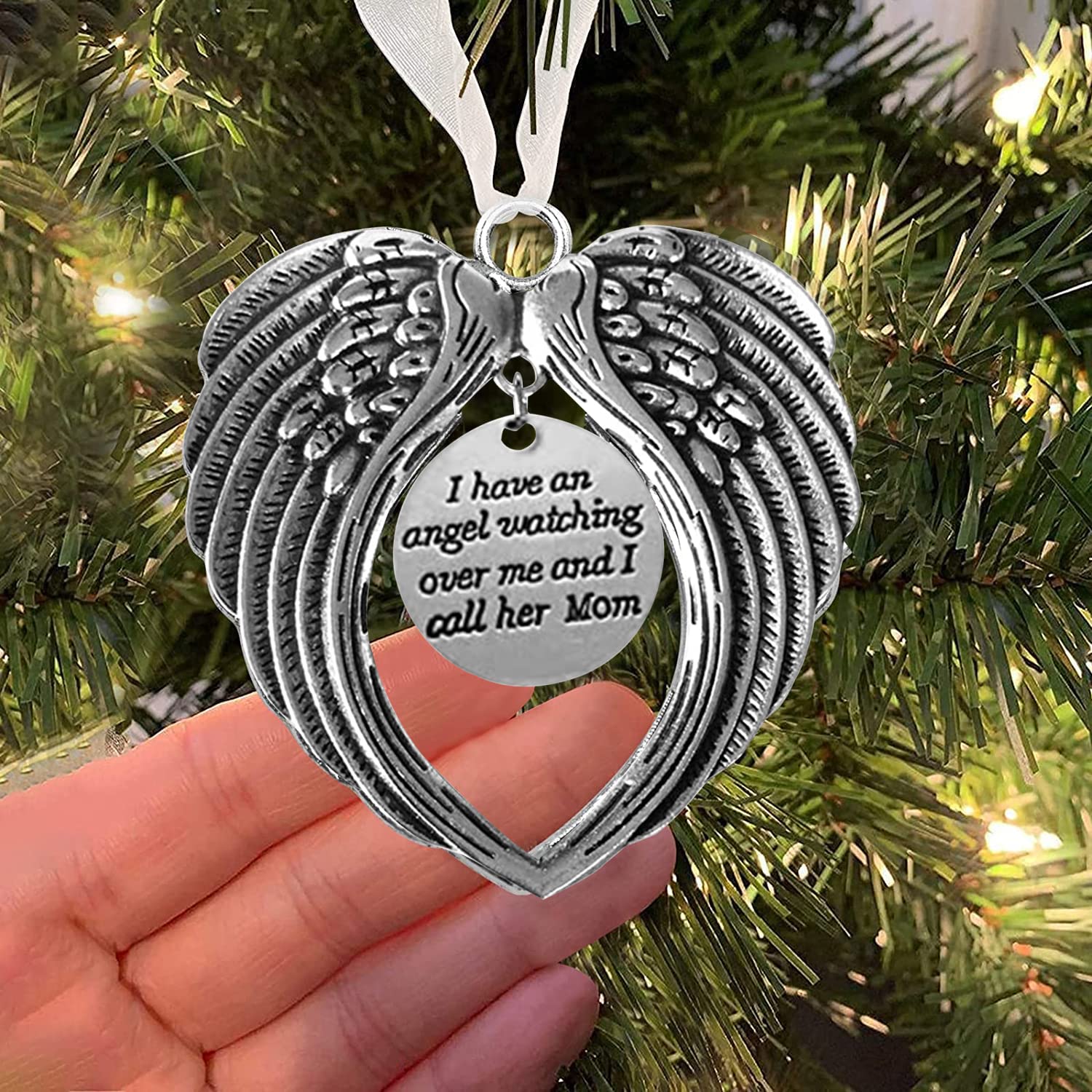 Christmas Loved One in Heaven Angel Wings Memorial Ornaments, I Have a ...