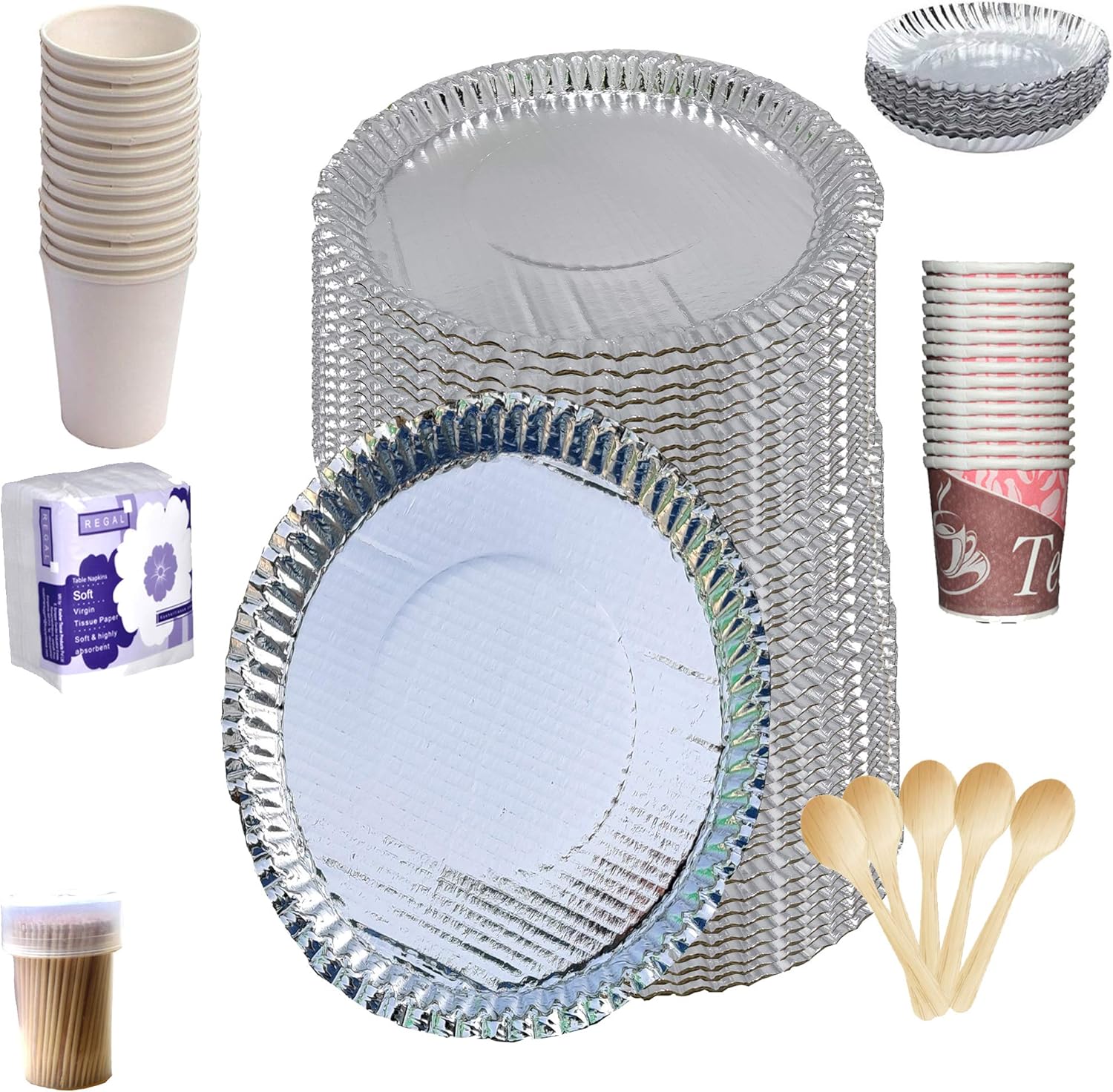 Buy RED WIND 100% Biodegradable_Eco Friendly_12 Inch Paper Dinner ...