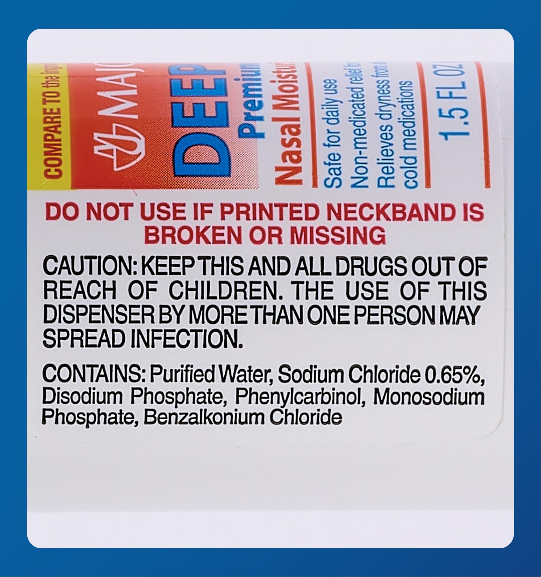 Mua MAJOR Deep Sea Premium Saline - Nasal Moisturizing Spray for ...