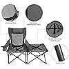 XGEAR 2 in 1 Camping Chair with Footrest Recliner Folding Chaise Lounge ...