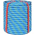 Amazon.com: 1/2 Inch Climbing Rope 150 Ft Blue - 48 Strands Tree ...