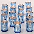 Amazon.com: DARJEN 24Pcs Blue Votive Candle Holders,Tea Lights Candles ...